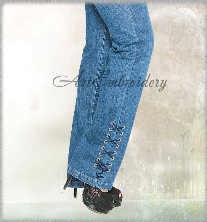 Lacing 78 Mm Width Machine Embroidery Designs Set for a - Etsy Canada