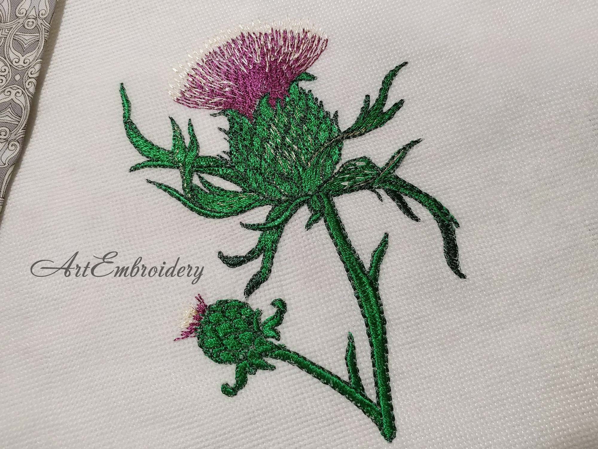 Guardian Thistle - Machine Embroidery Design in 3 Sizes for Hoop 4x4 ...