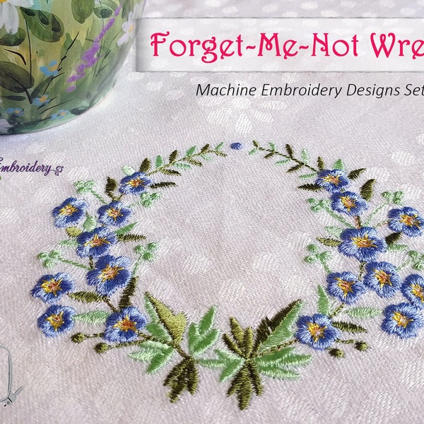 Forget Me Not Embroidery Design - Etsy