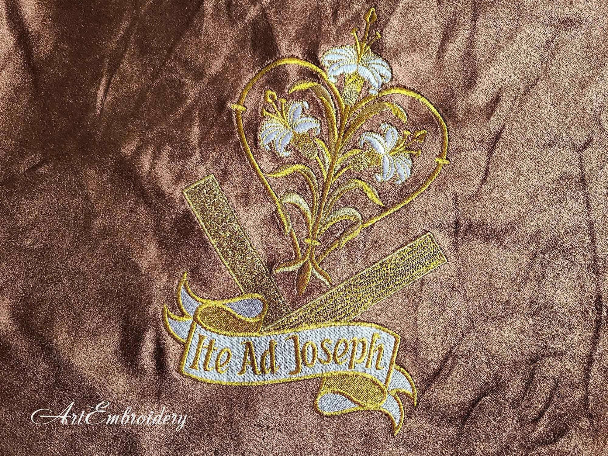 Saint Joseph Symbol - Machine Embroidery Christian Religious Design for ...