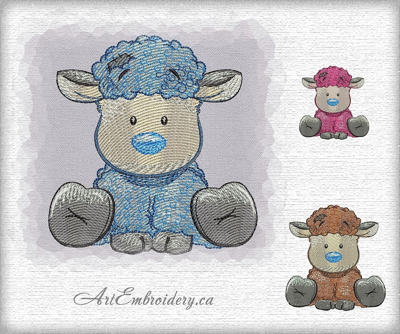Lamb Machine Embroidery Designs Set for a Babies and - Etsy