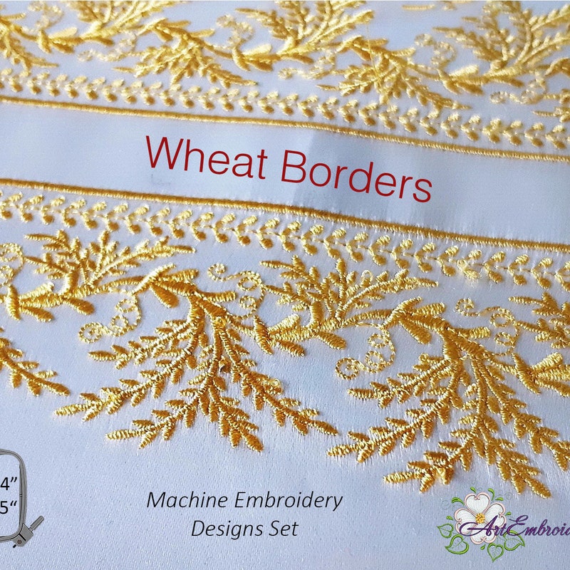 Wheat Embroidery - Etsy