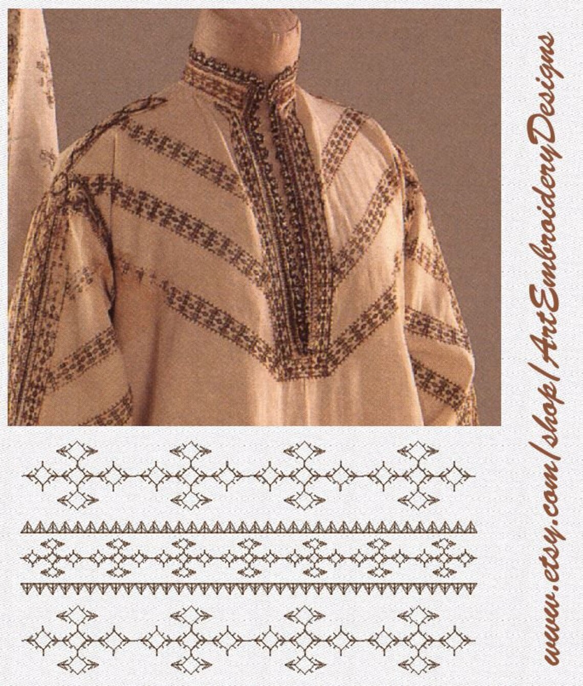 Blackwork for Elizabethan Style 16th Century Woman's Chemise - Machine ...