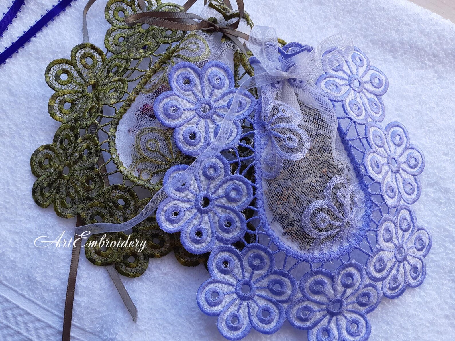 FSL- Applique Sachet ITH Project - Machine Embroidery Lace Designs for ...