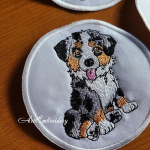 Australian Shepherd Machine Embroidery Design: Cartoon Dog (4x4 and 5x5 ...