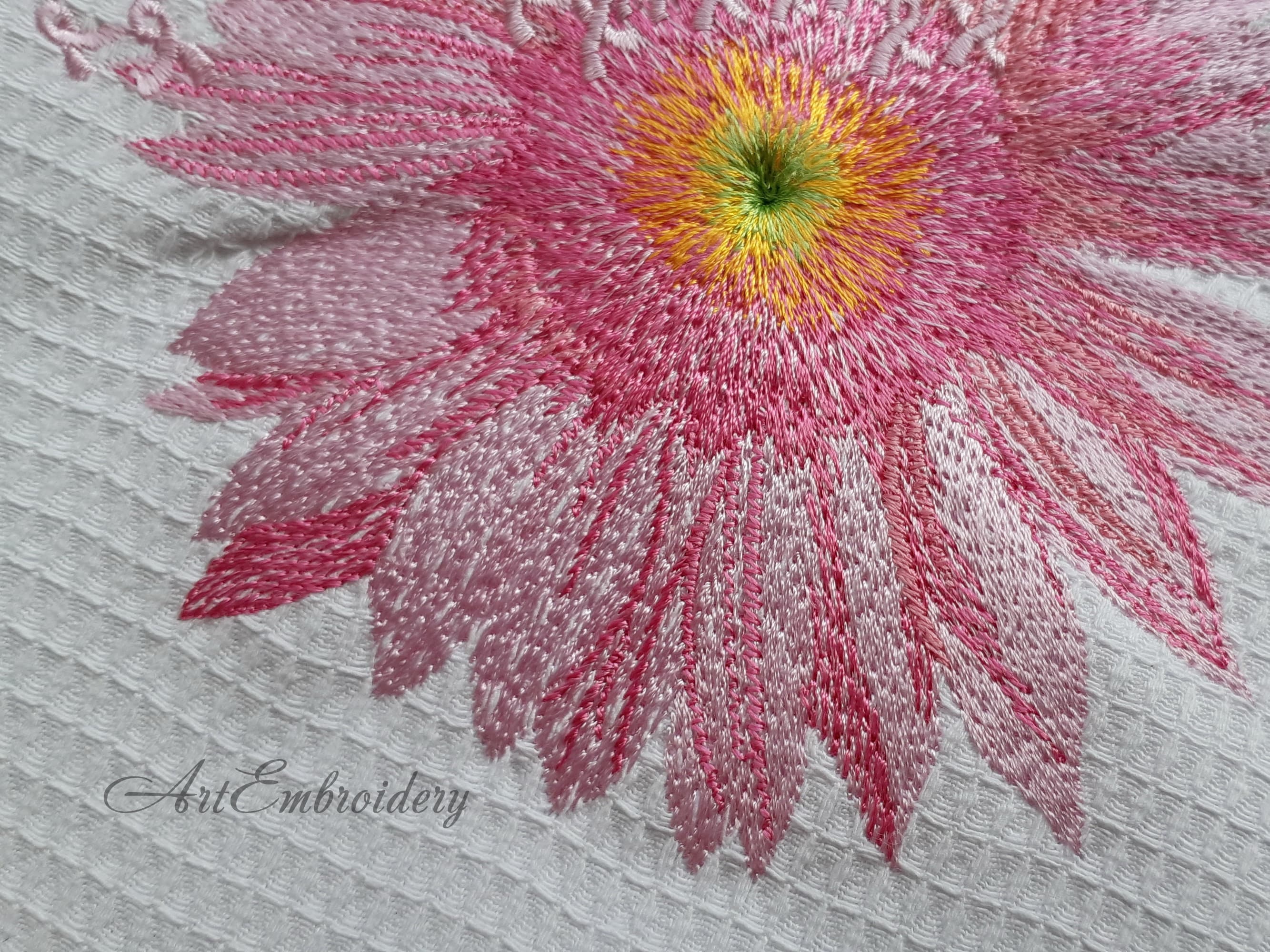 Daisy Pink Ribbon Breast Cancer Awareness With Words Fight - Etsy