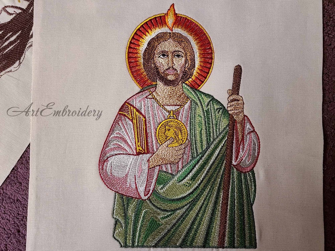 St. Jude Embroidery Design: Patron Saint, Religious Machine Embroidery ...
