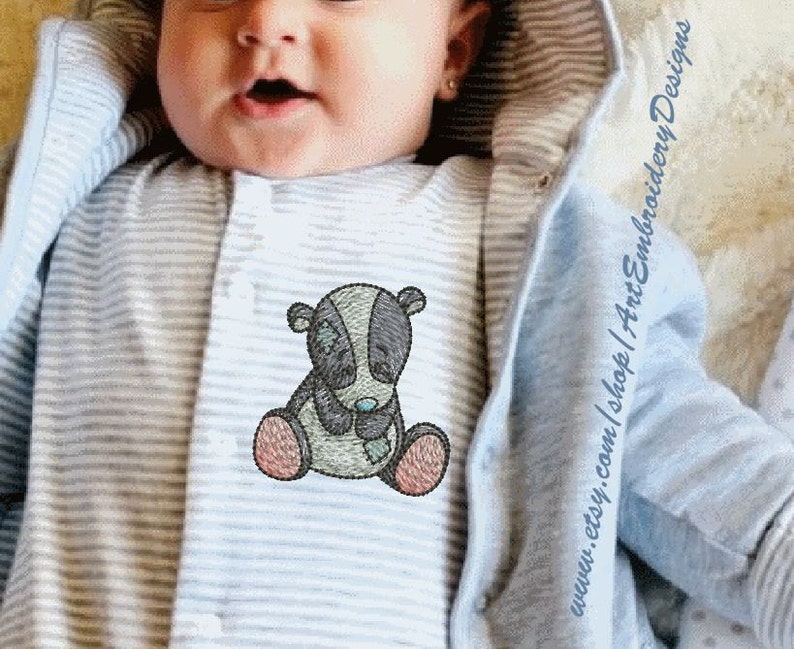 Badger Machine Embroidery Designs Set for a Babies and - Etsy