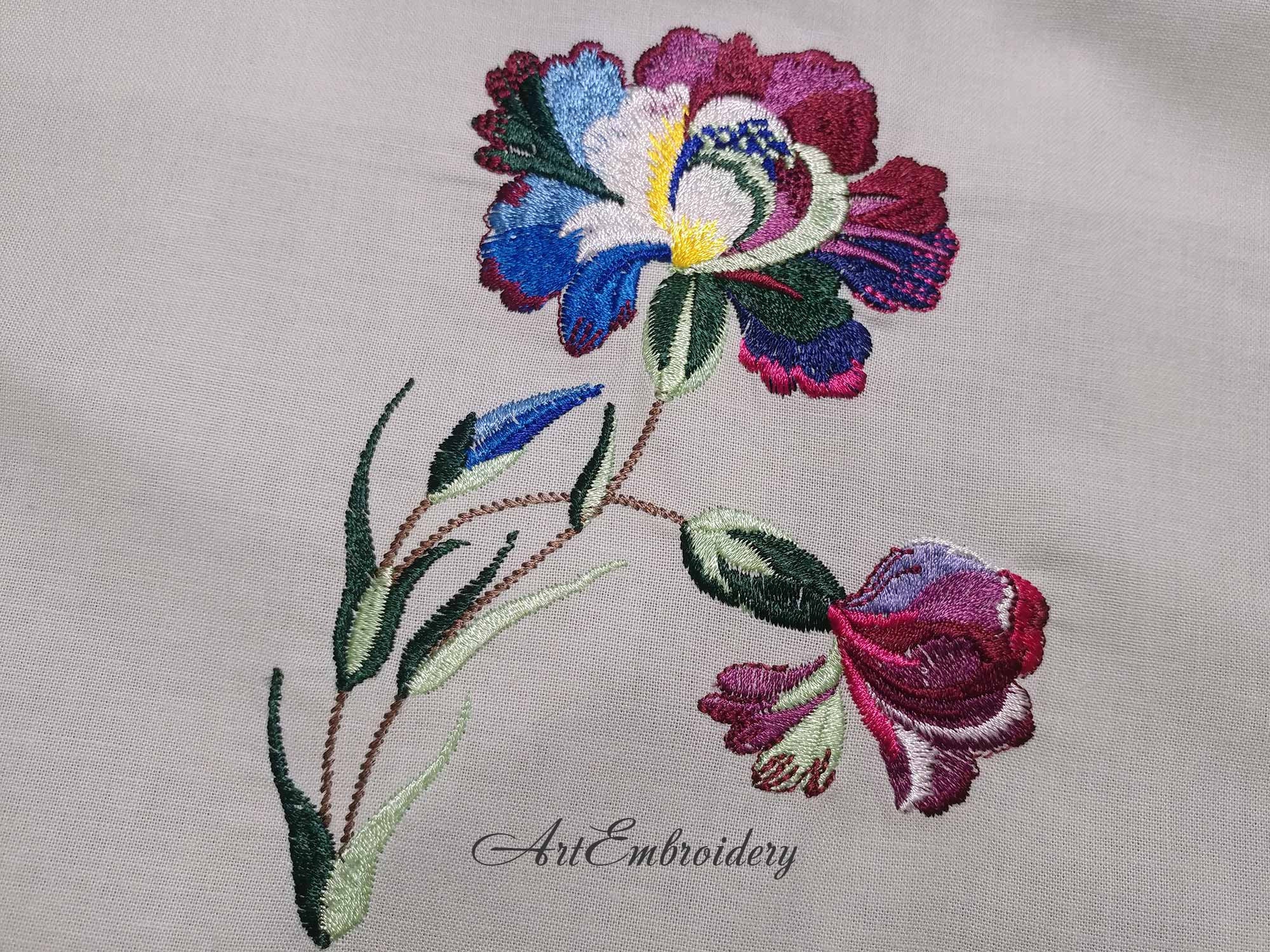 Craft Supplies & Tools ANY SIZE Flower Photo Camera Machine Embroidery ...