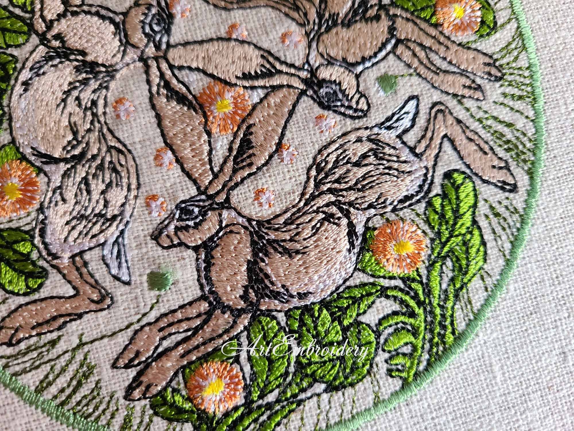 Hare Trinity Machine Embroidery Design in 3 Sizes for Hoop | Etsy UK