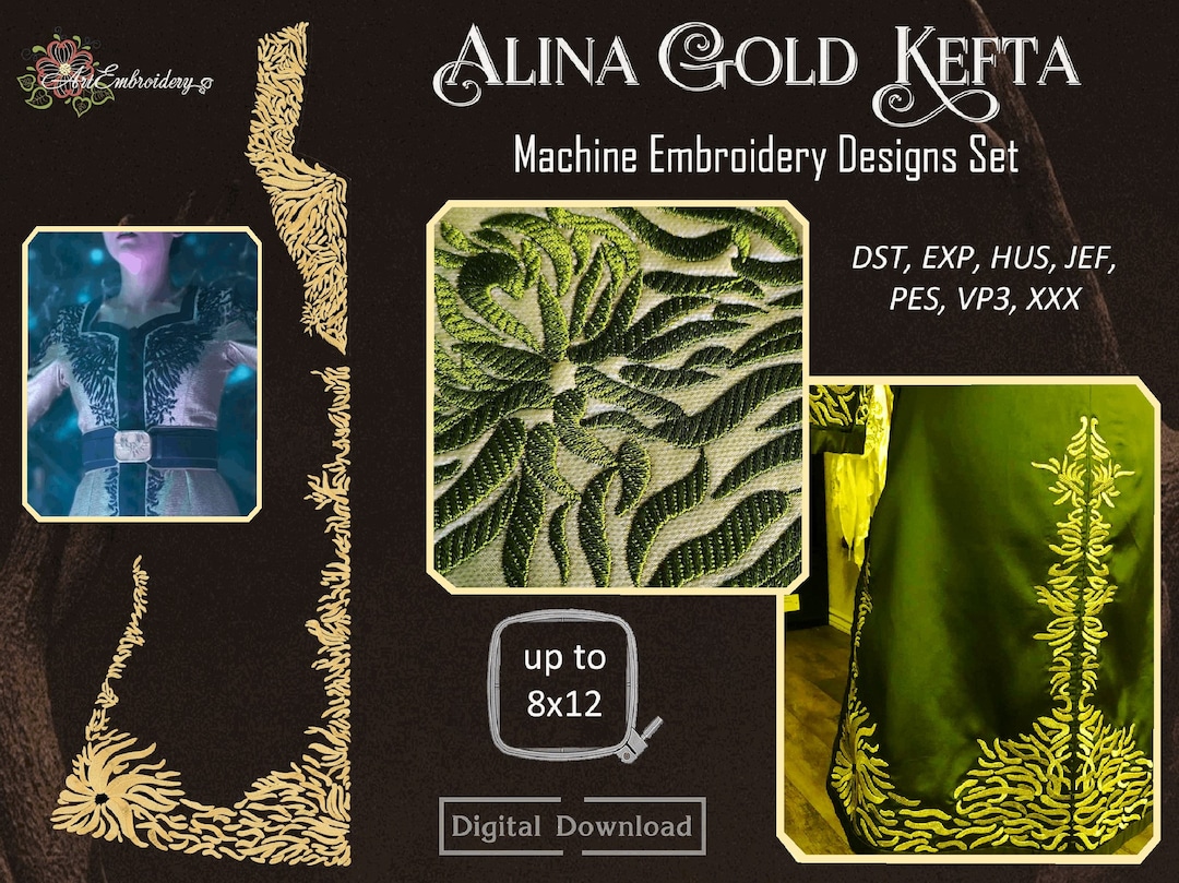 Alina Gold Kefta - Machine Embroidery Cosplay and Fashion Clothes ...