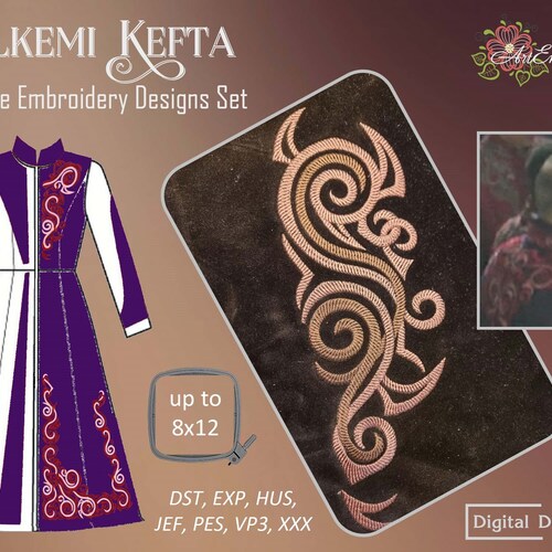 Durast Kefta Machine Embroidery Designs Set for Cosplay - Etsy