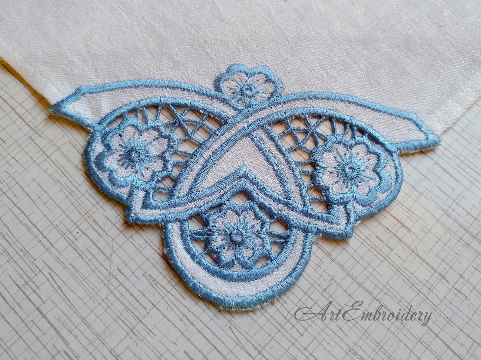 Cutwork Edge Borders and Corners Machine Embroidery Border - Etsy