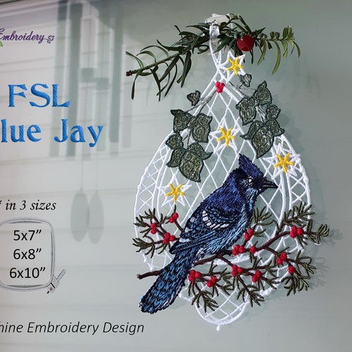 FSL Christmas Bell Machine Embroidery Freestanding Lace - Etsy