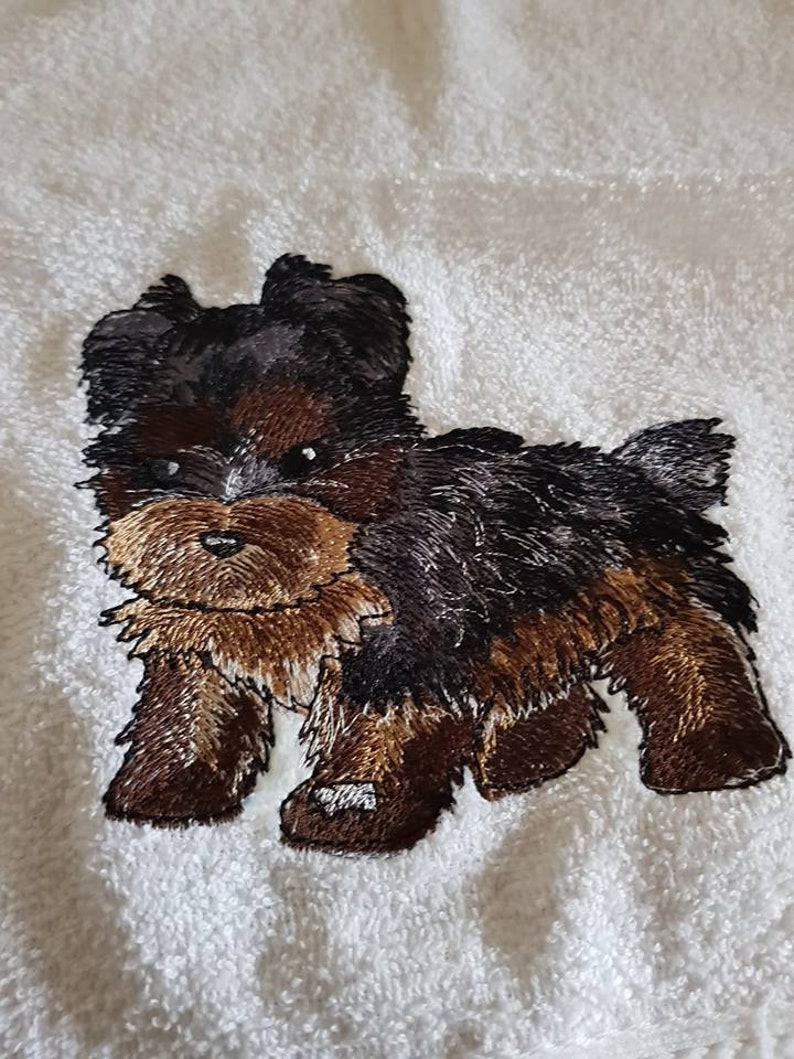 Yorkshire Terrier Machine Embroidery Animal Design of - Etsy