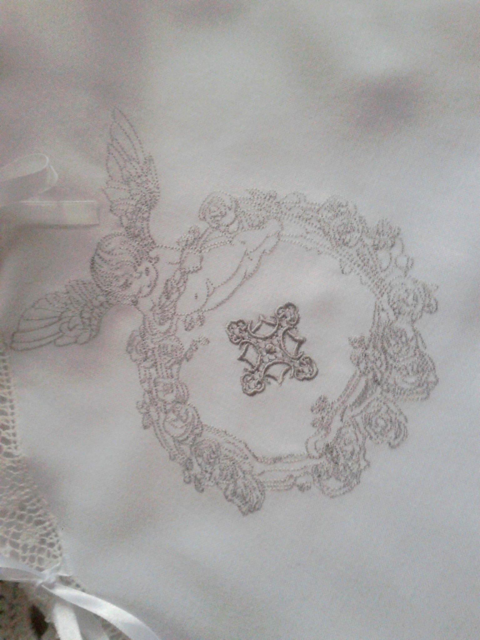 Roses Angel Monogram Frame Machine Embroidery Design in | Etsy