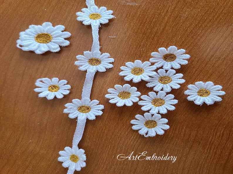 FSL Daisy Borders and Garlands: Machine Embroidery Designs (digital ...