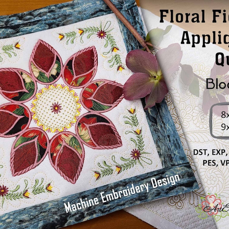 Applique Quilt Block - Etsy