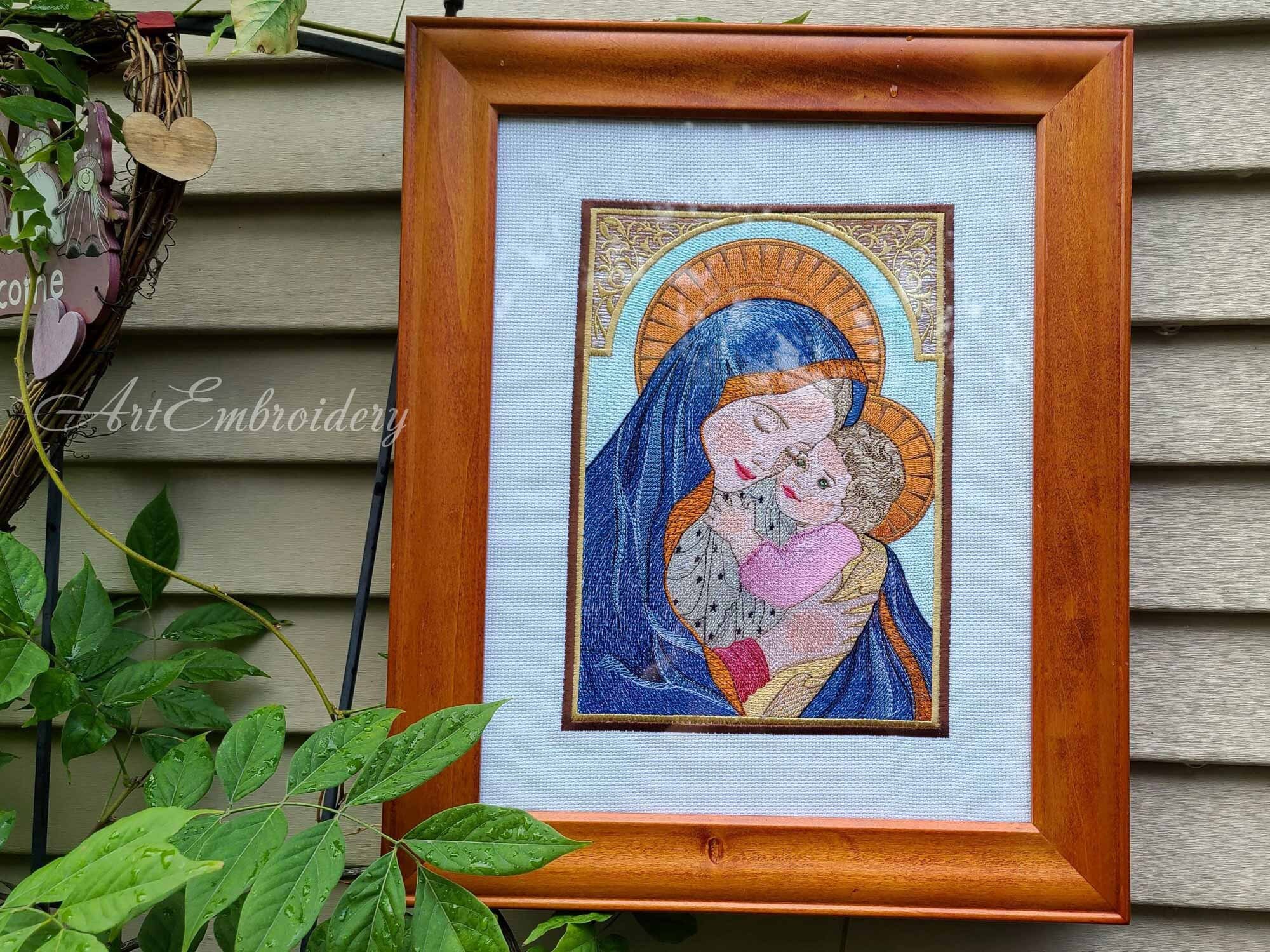 Madonna and Child Machine Embroidery Design (6x10, 8x12, 10x14" Hoops ...