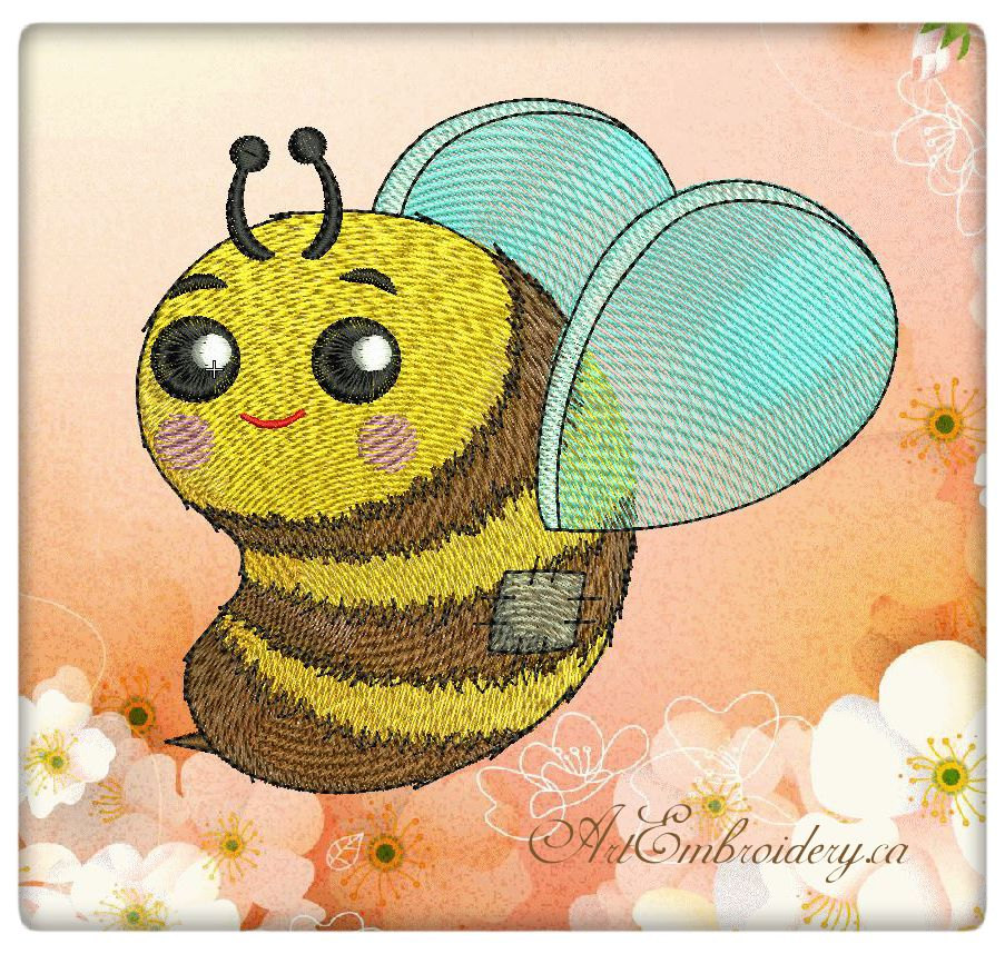 Bumblebee Machine Embroidery Designs Set for a Babies and | Etsy