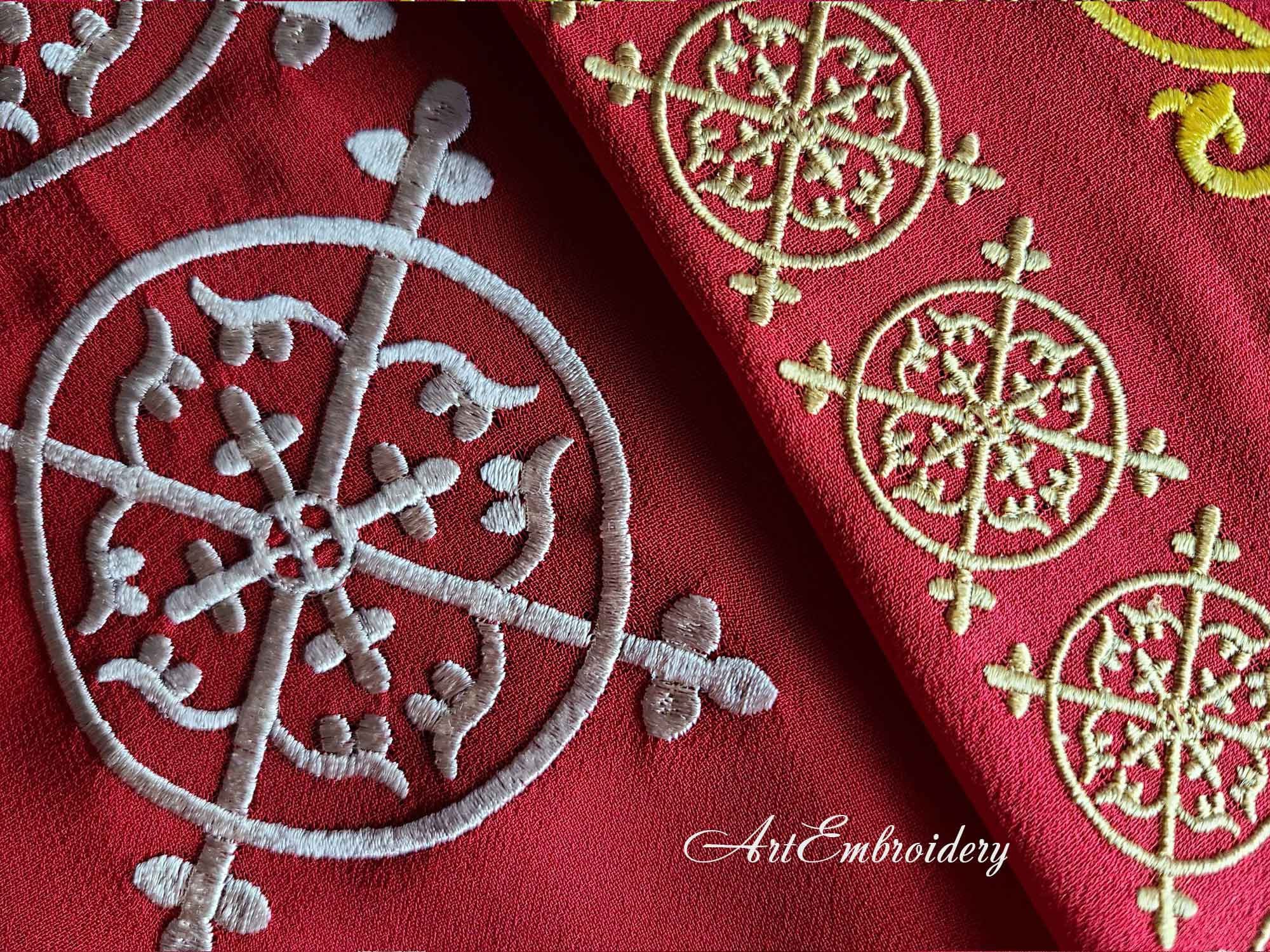 Medieval Tile Border - Machine Embroidery Historical Designs Set for ...
