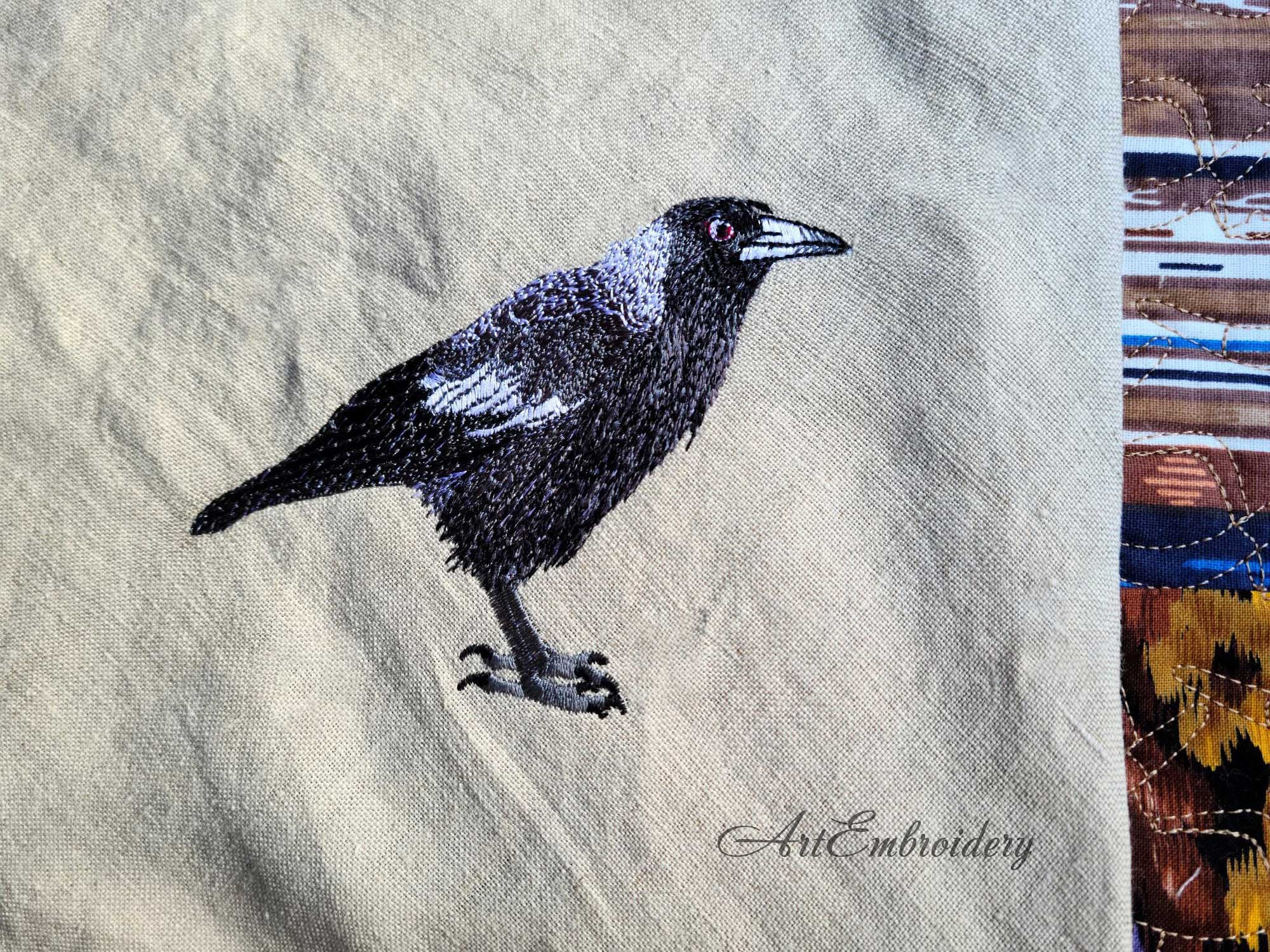 Australian Magpie Machine Embroidery Realistic Bird Design - Etsy Australia