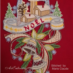 FSL Noël Silver Bells - Machine Embroidery Christmas Design in Word ...