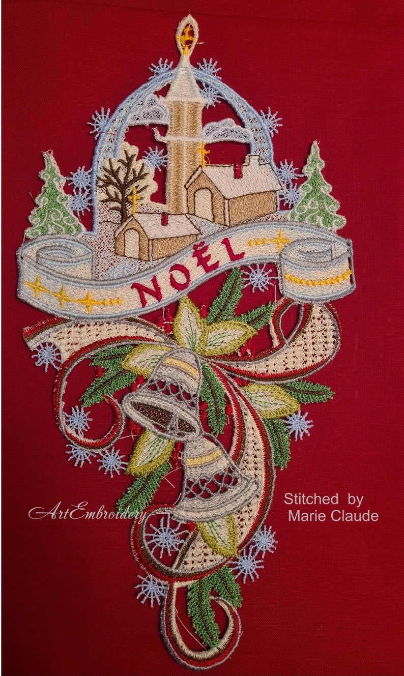 FSL Noël Silver Bells - Machine Embroidery Christmas Design in Word ...