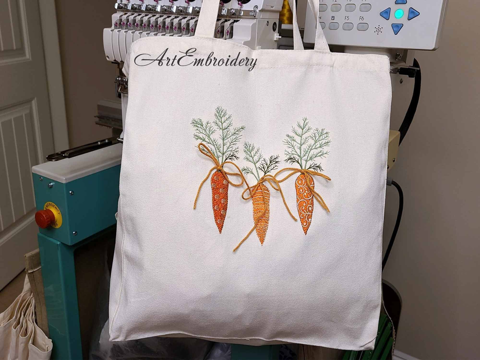 Patterned Carrots - Vegies Machine Embroidery Designs Set for Hoop 5x7 ...