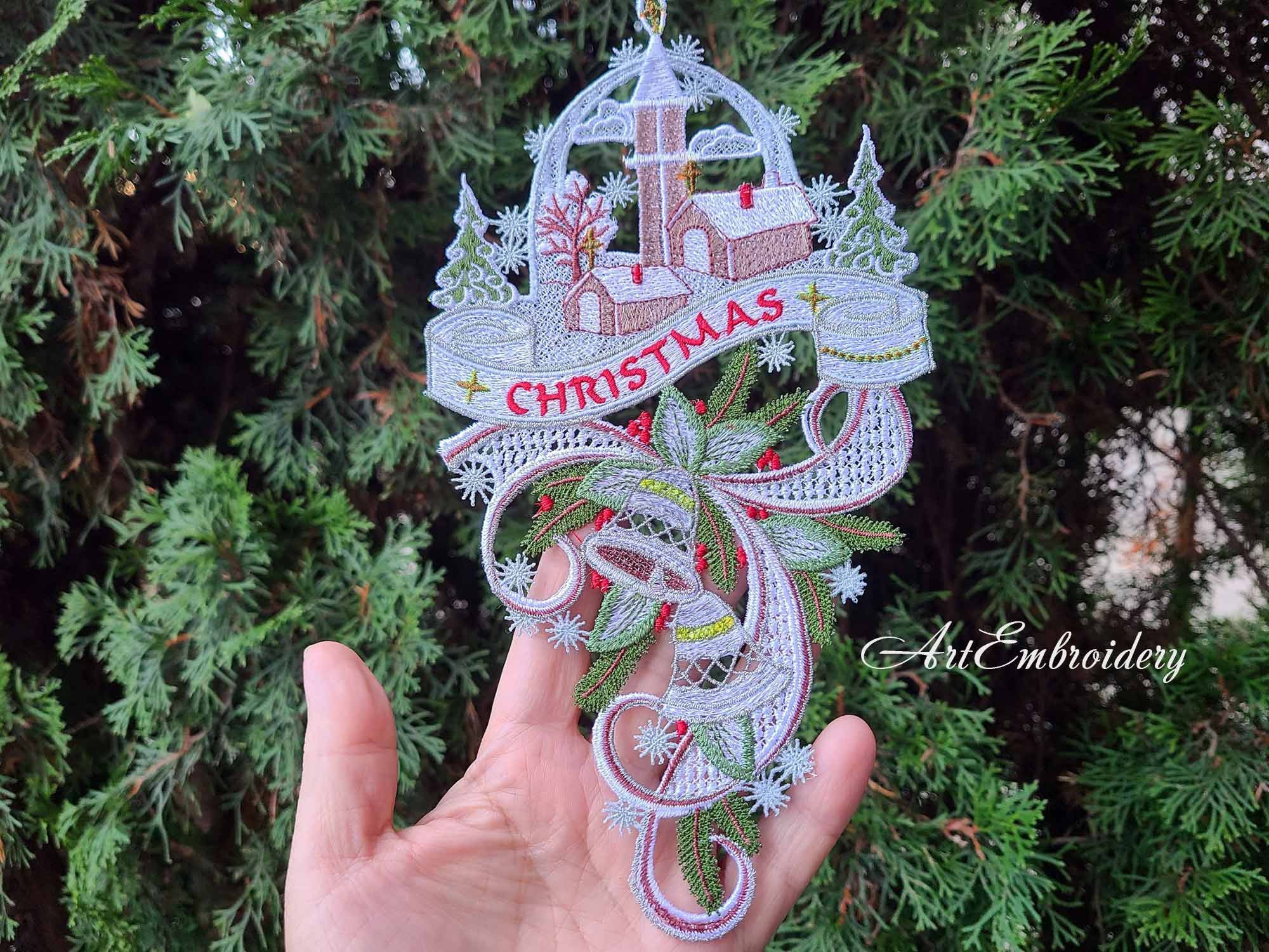 FSL Noël Silver Bells - Machine Embroidery Christmas Design in Word ...