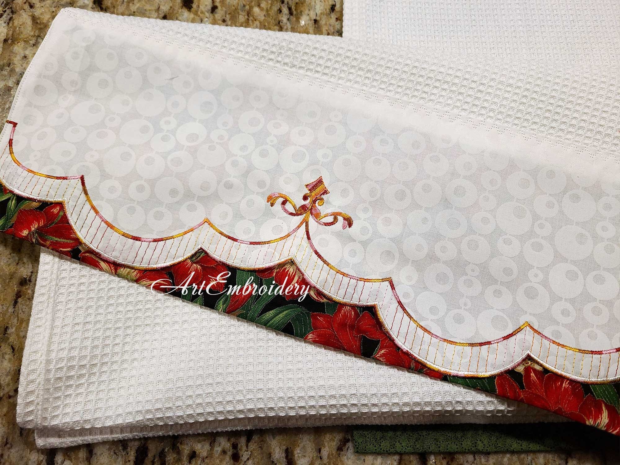 Seasonal Edge Borders: Machine Embroidery Designs (6x10 to 7x14 ...