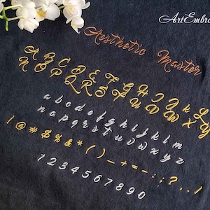 Aesthetic Master - ESA Embroidery Script Font for Your Wilcom E3, E4 ...