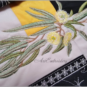 Australian Country Placemat With Blue Gum Eucalyptus and Kangaroo ...