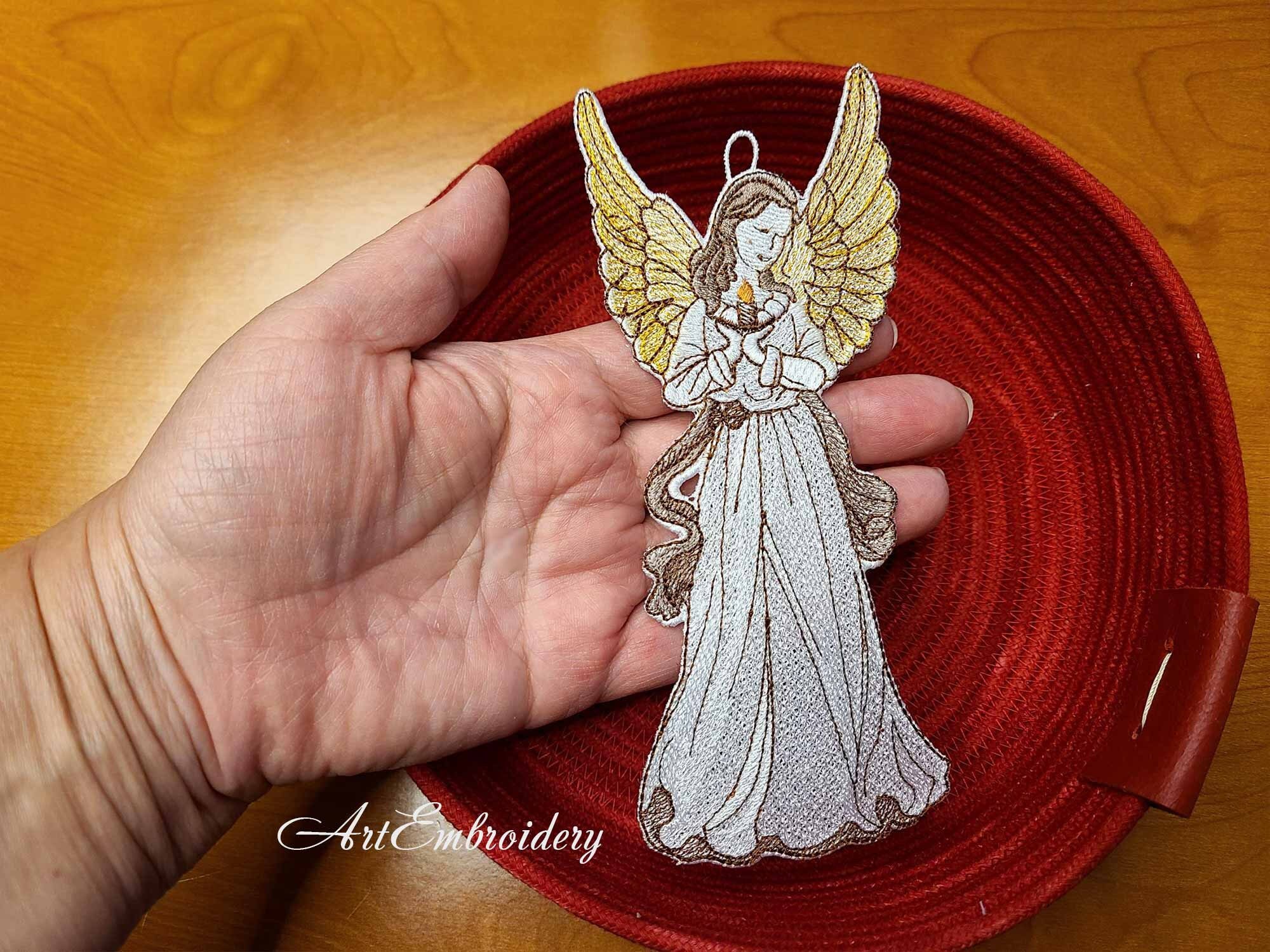 FSL Serenity Angel: Christian Lace Embroidery Design (5x7 and 6x8) - Etsy