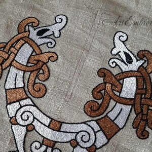 Mammen Creature , Celtic Mythological Creature (dragon, Goat or Deer ...