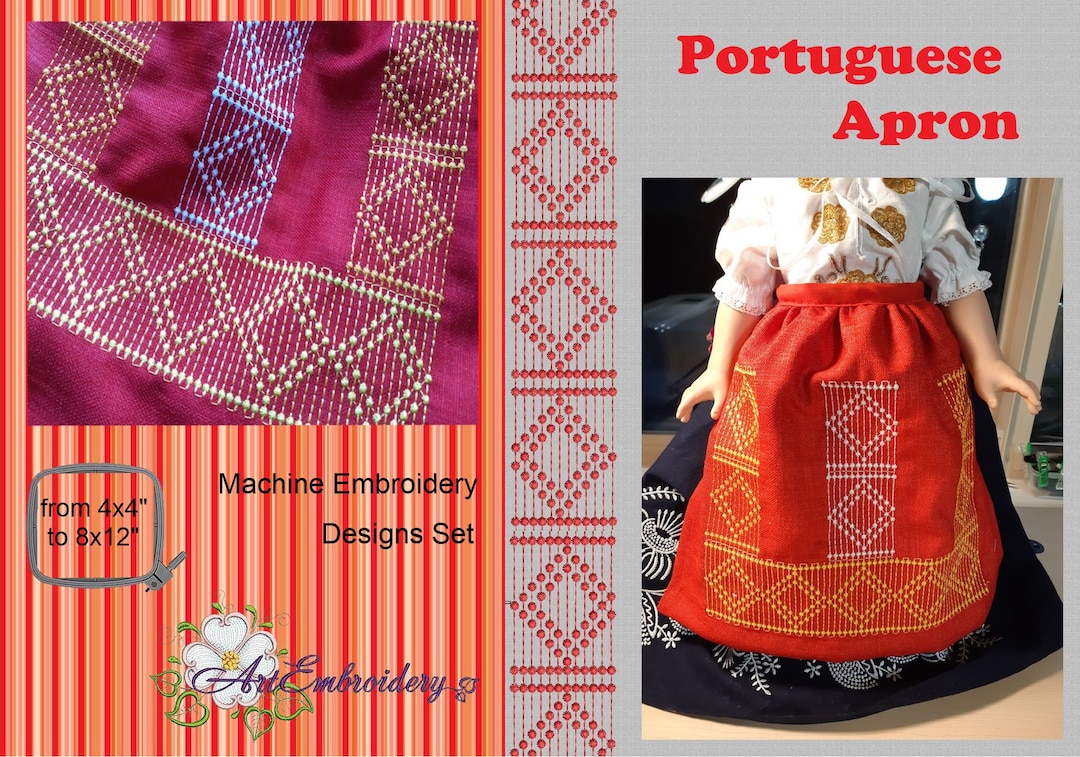 Portuguese Embroidery for Apron of Women Folk Costume Machine ...