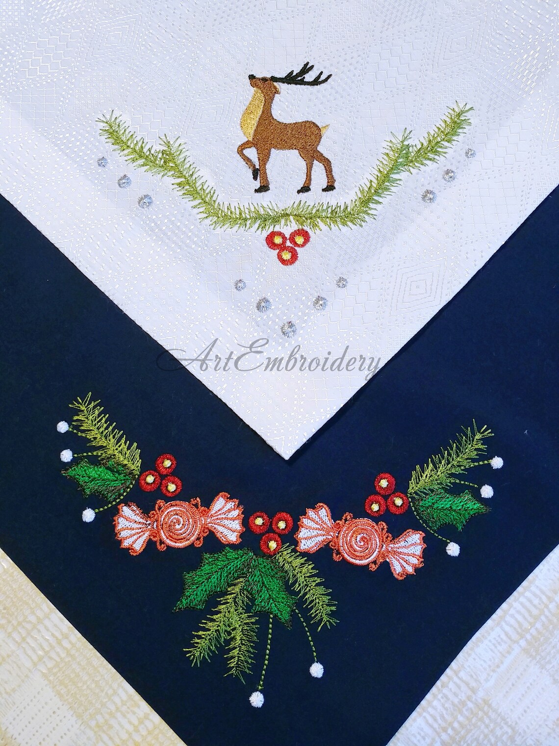 Christmas Corners Machine Embroidery Designs Set for Hoops 5x7" or 6x8 ...