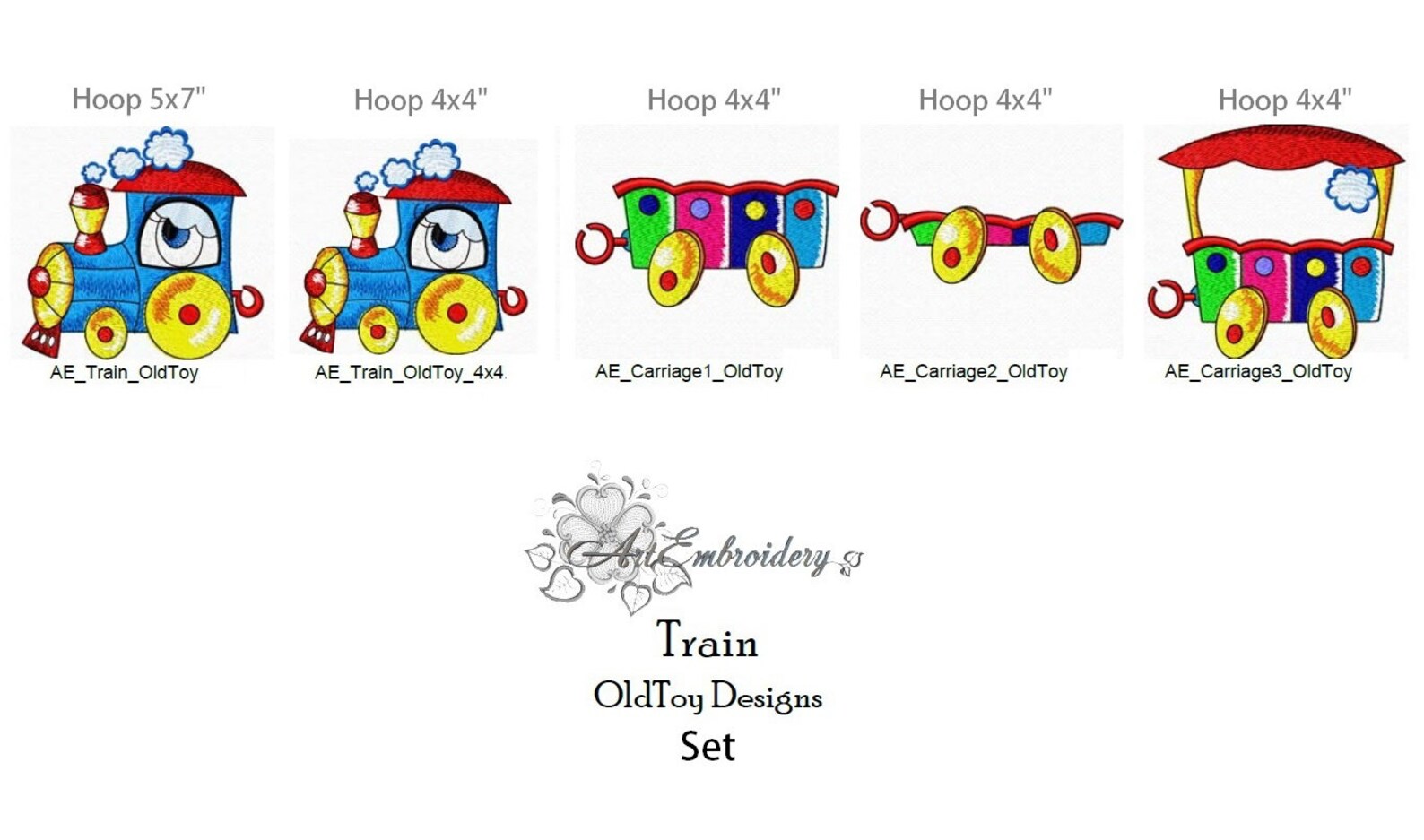 Train Machine Embroidery Transport Designs Set for a Babies - Etsy