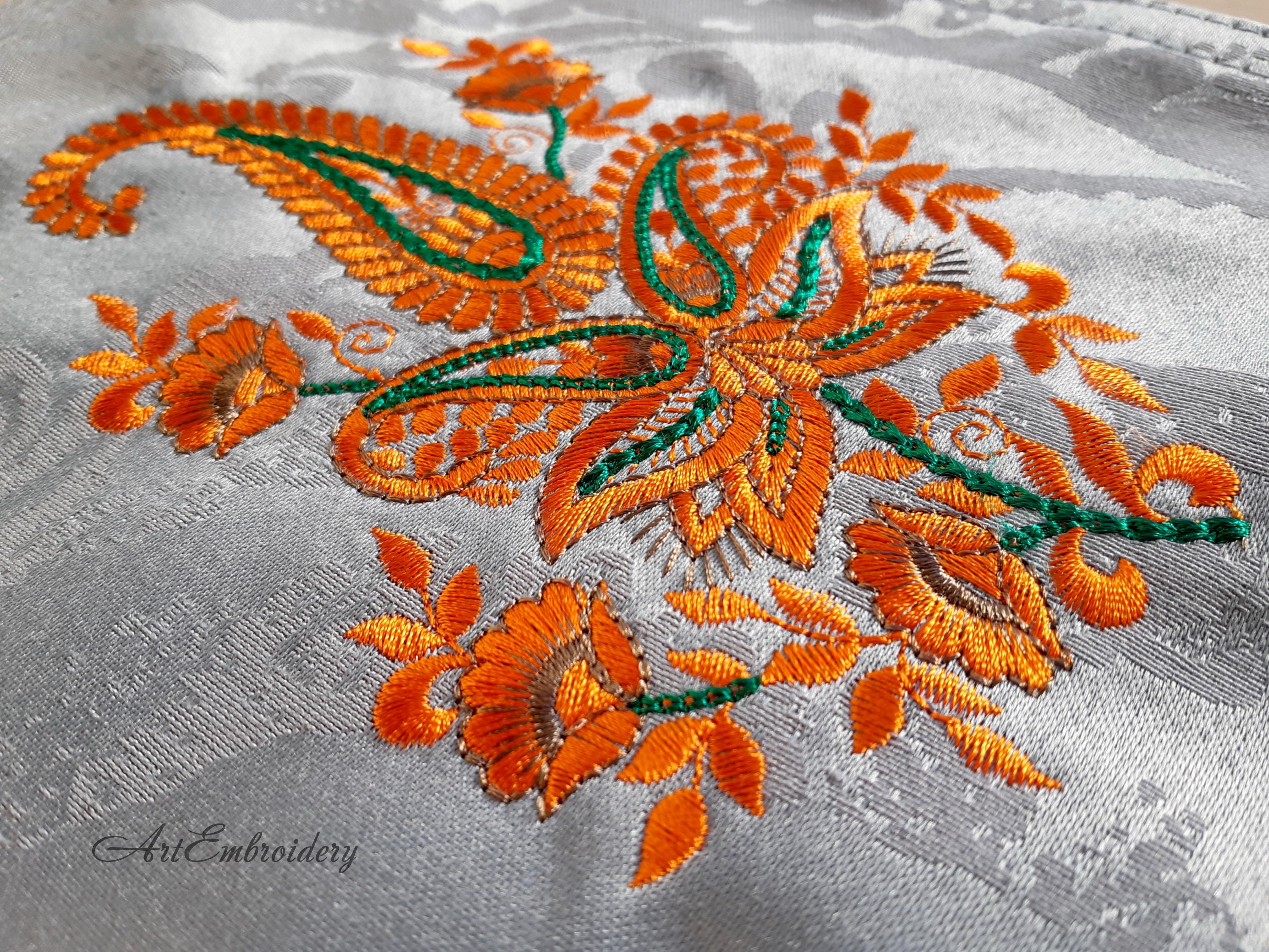 Paisley Motif 2 Machine Embroidery Designs Set for hoops | Etsy