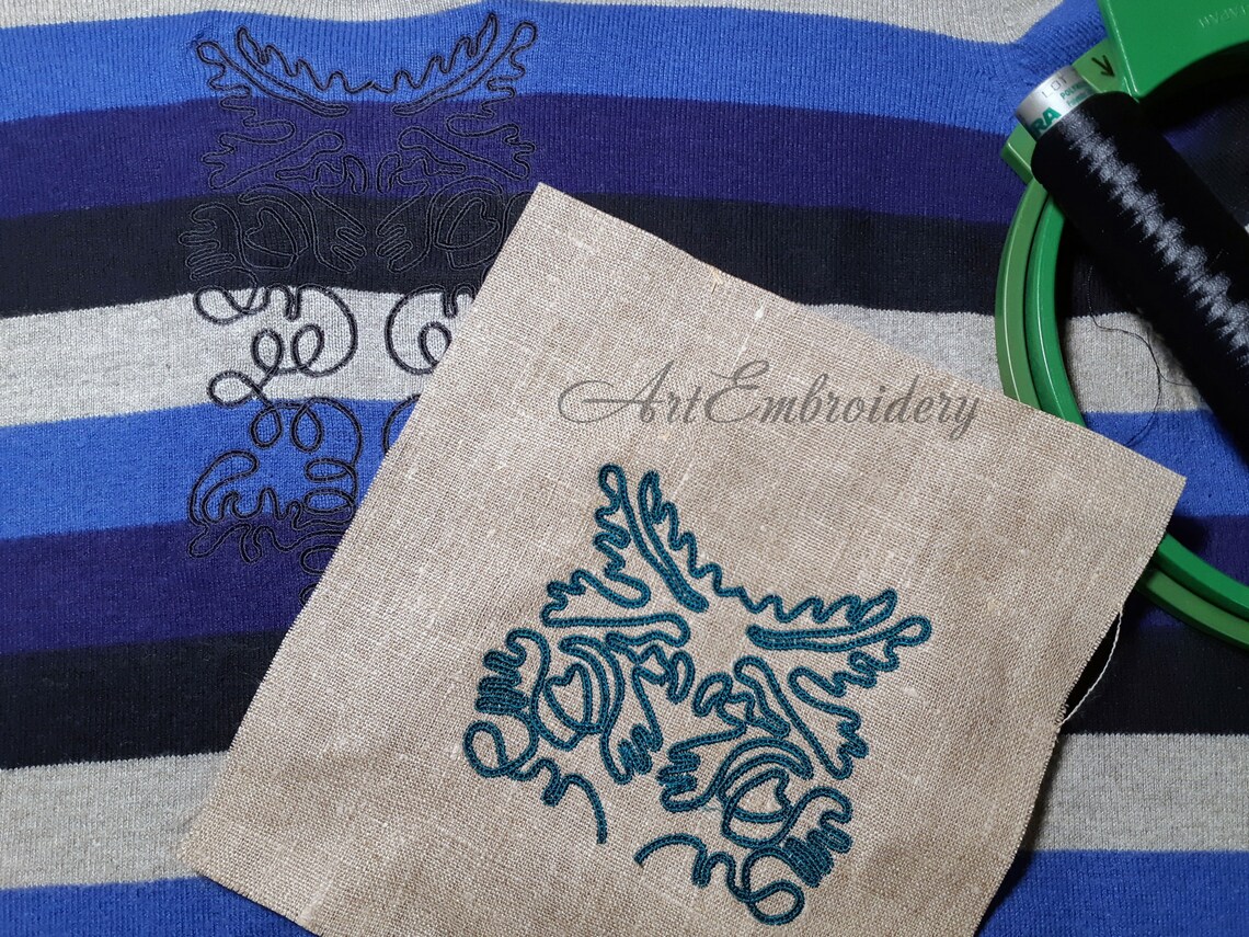 Soutache Motifs Machine Embroidery Designs Set Mixed Sizes for Hoop up ...