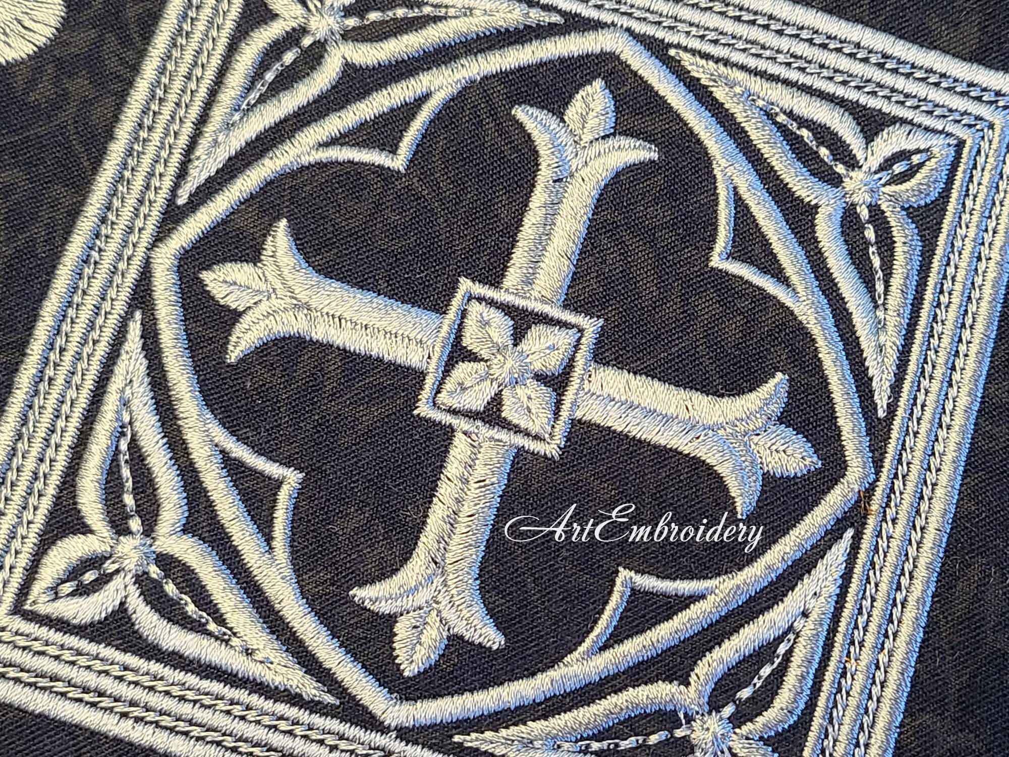 Wooden Cross - Machine Embroidery Christian Religious Designs Set for ...