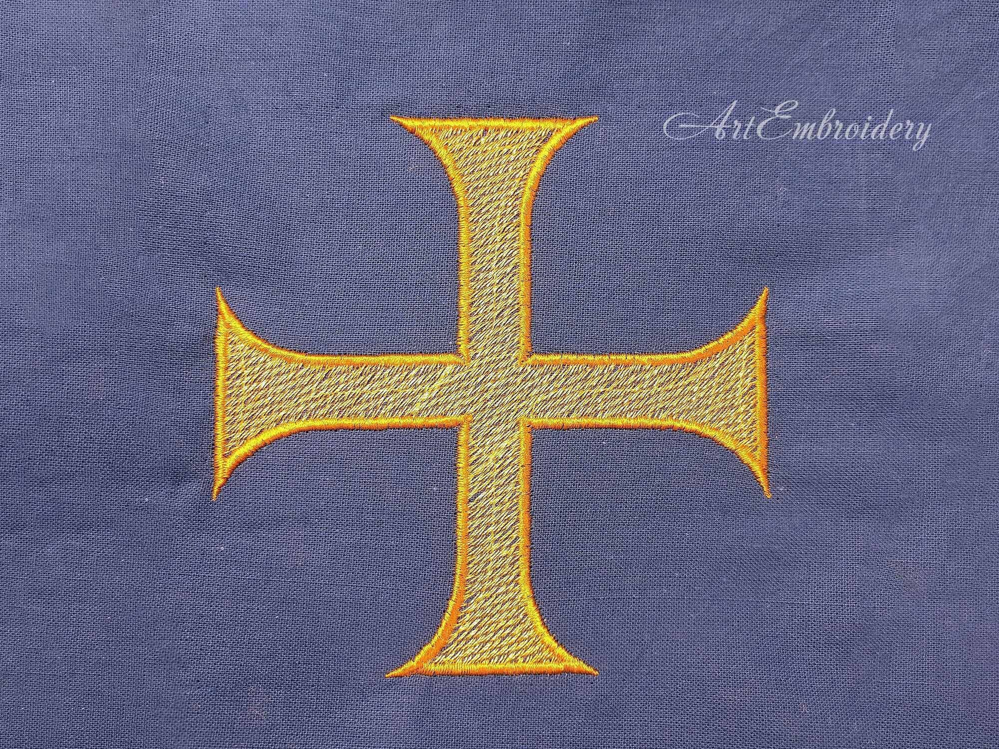 Symmetrical Crosses Machine Embroidery Design in several | Etsy