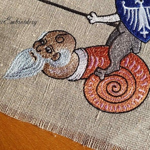 Medieval Knight Rabbit Machine Embroidery Design: Mystical Creature ...