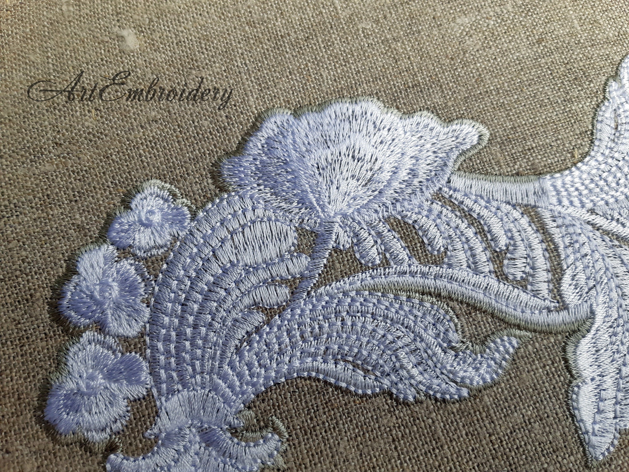 Floral Patch Machine Embroidery Design for Hoop 6x10 | Etsy