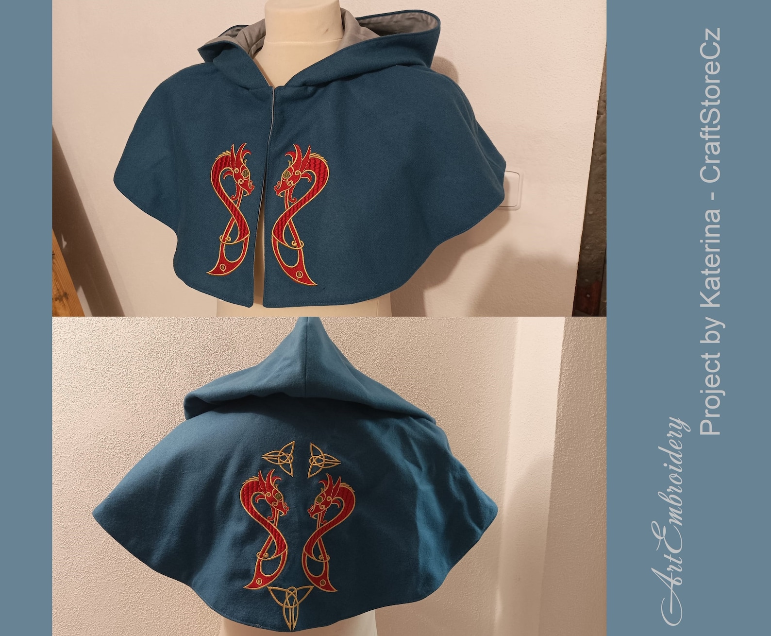 Medieval Dragon Tunic Embroidery Designs: Viking Celtic Set (5x7" to ...