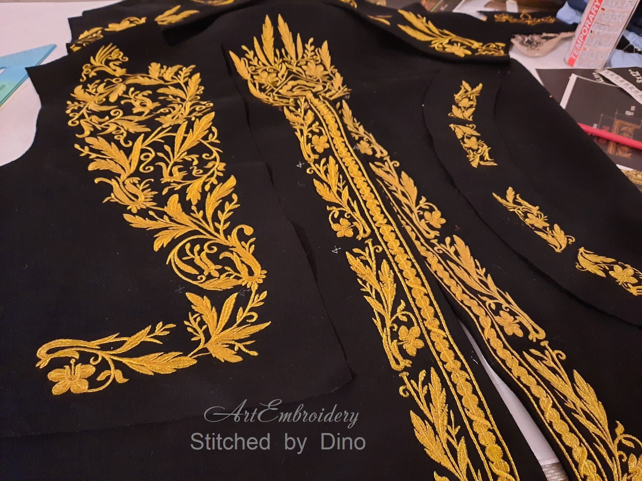 Austrian Military Uniform Embroidery Designs: 19th Century Costume ...