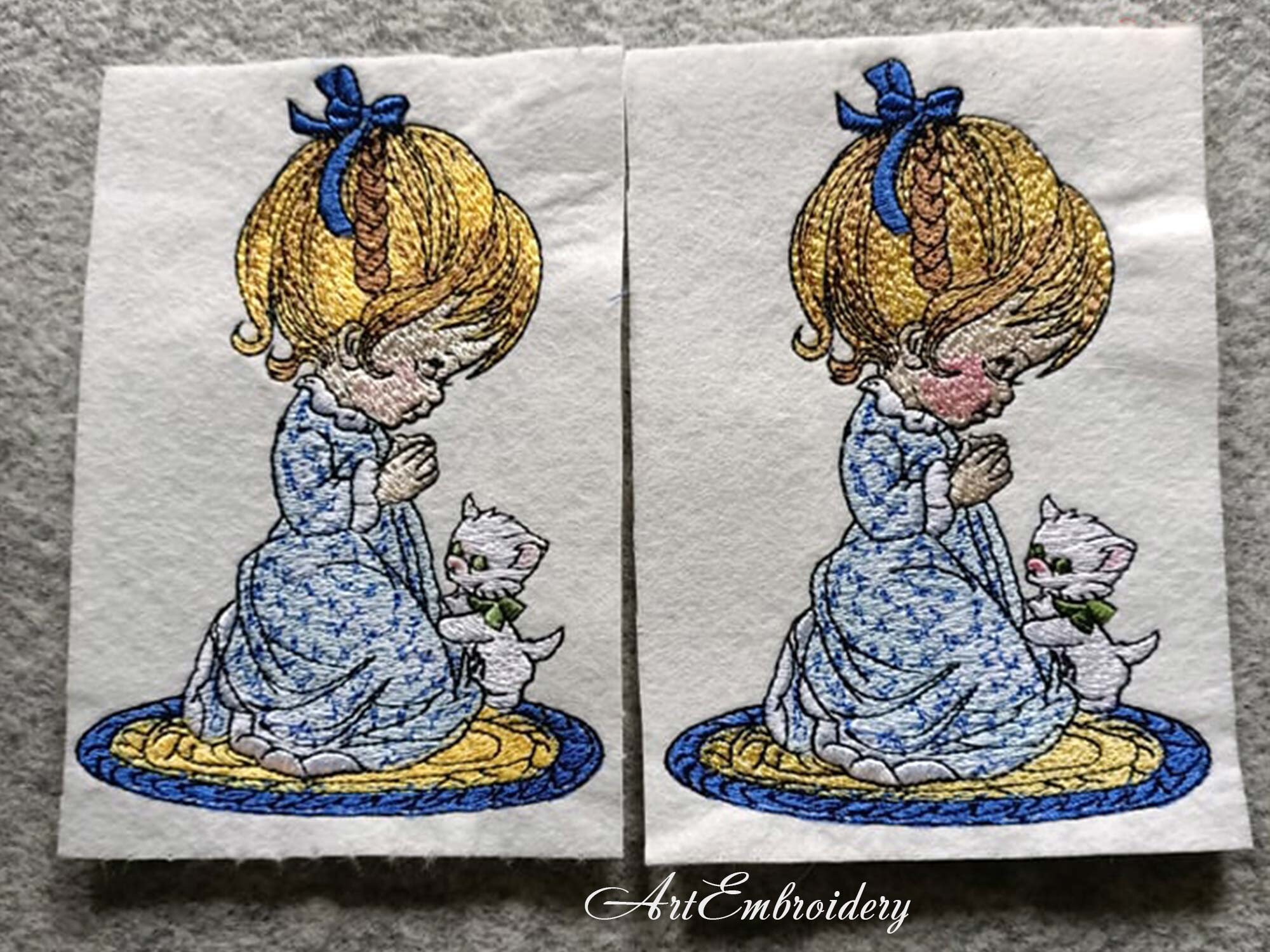 Sleep Prayer Machine Embroidery Christian Religious Design | Etsy