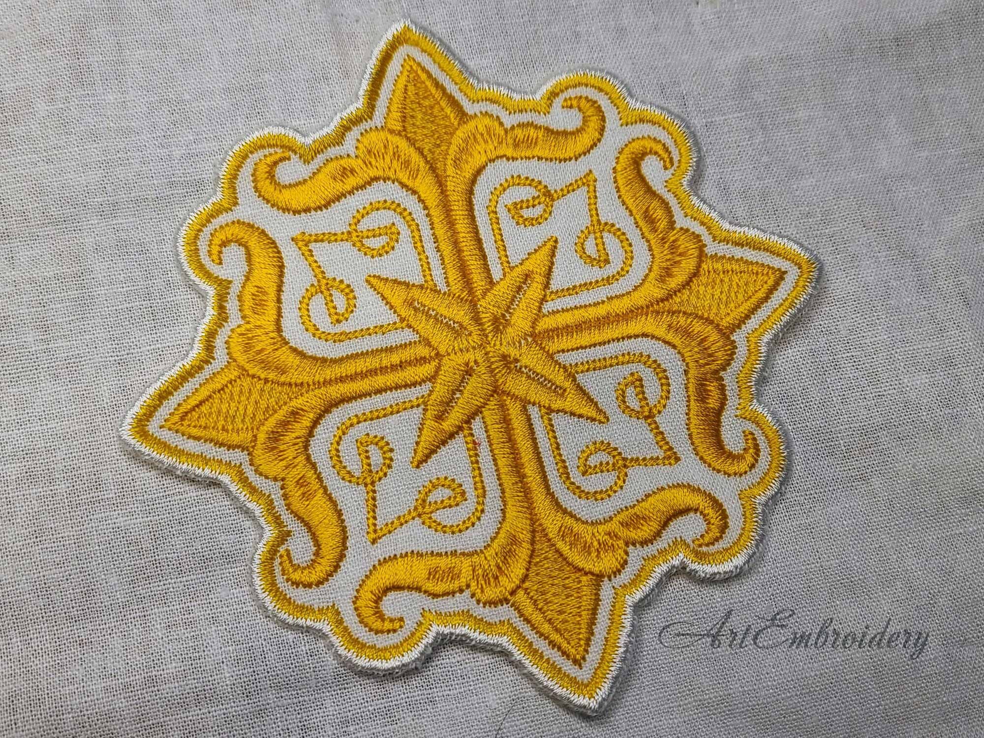 Victorian Cross Machine Embroidery Design: 4x4 and 5x5 (digital ...