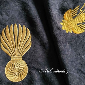 Napoleonic Grenadier Badge - Machine Embroidery Design (digital ...