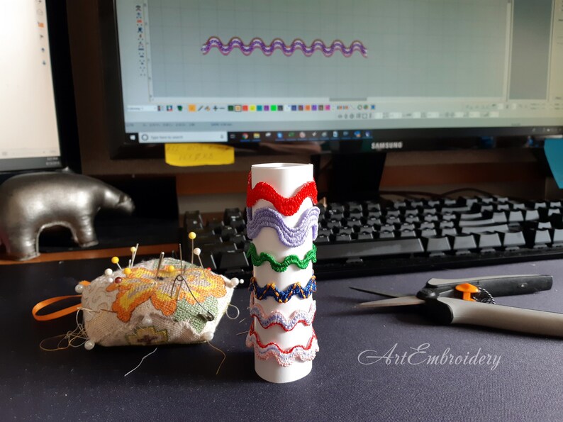 FSL Rick Rack Ribbon Machine Embroidery Designs Set of Six - Etsy